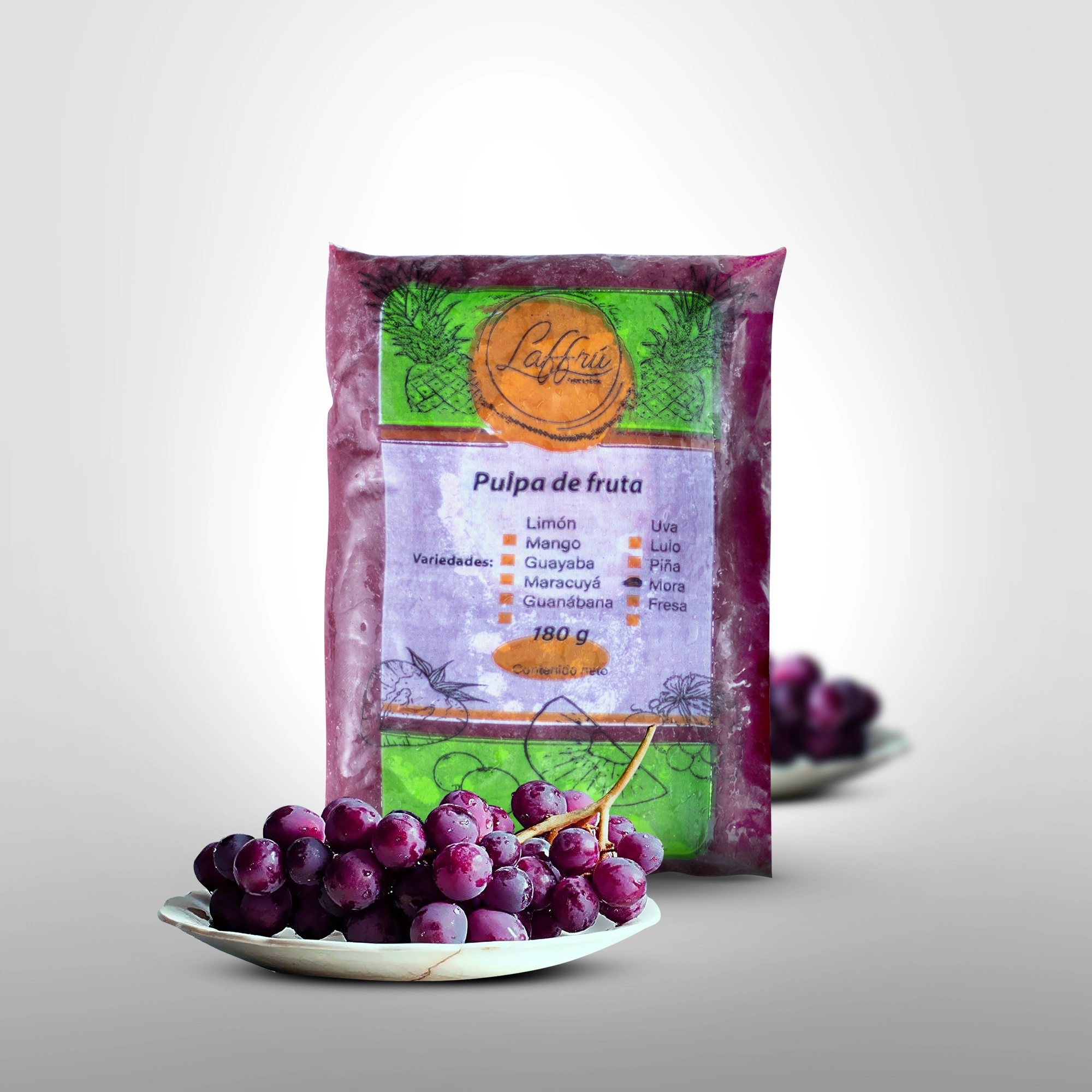 Pulpa de Fruta uva - 100% natural - para negocios